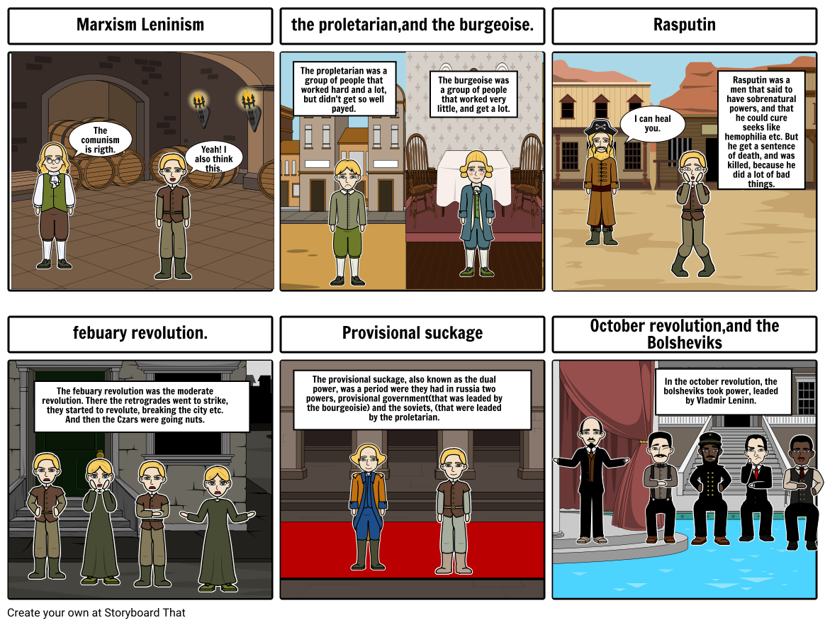 Russian Revolution 2:3 Storyboard por lucamaciel