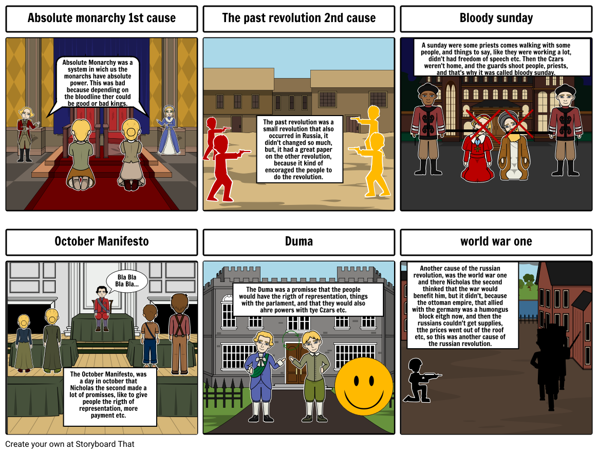 Russian Revolution 1:3 Storyboard por lucamaciel