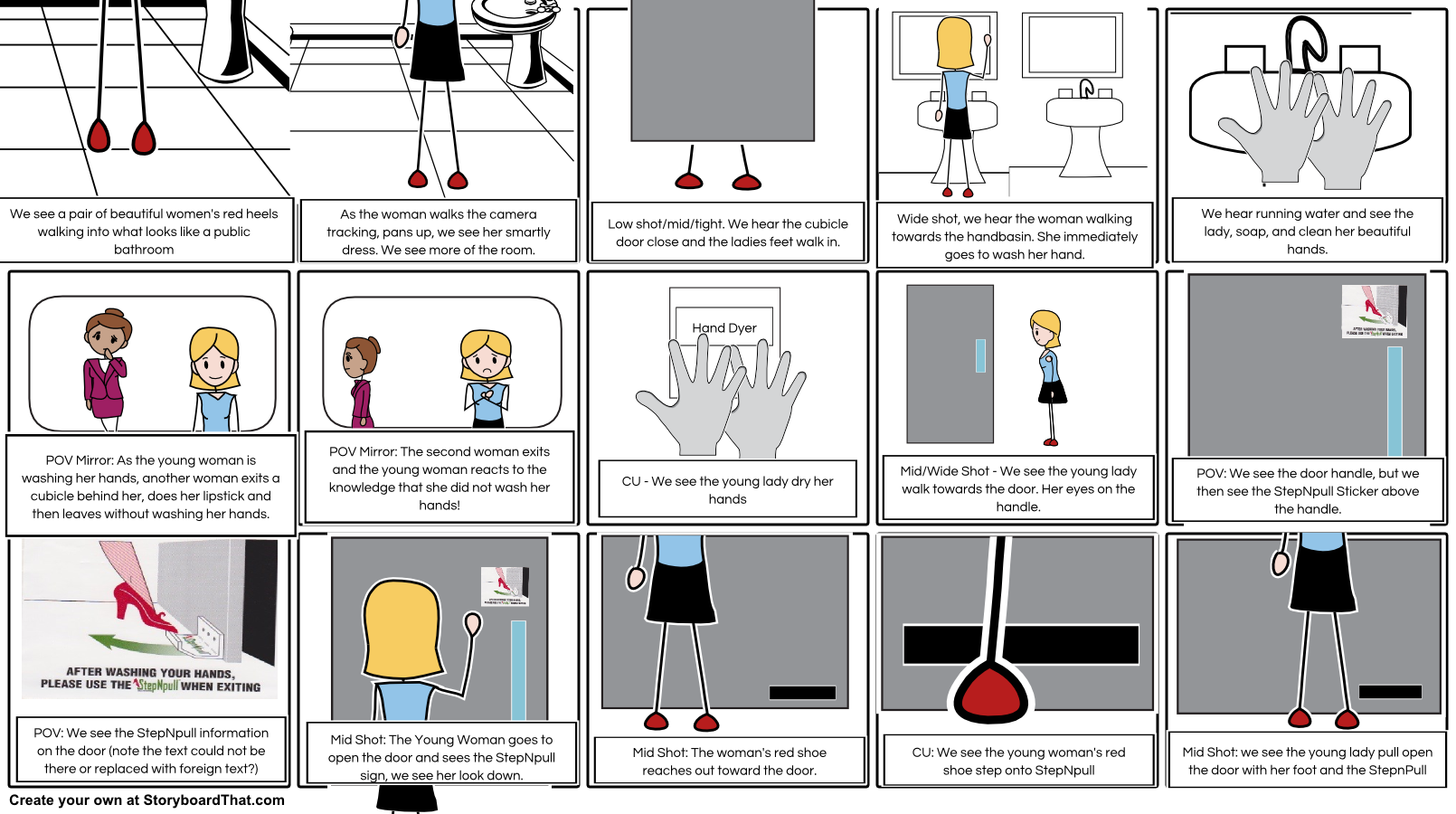 StepNPull Promo (Short) Storyboard por lucychallenger