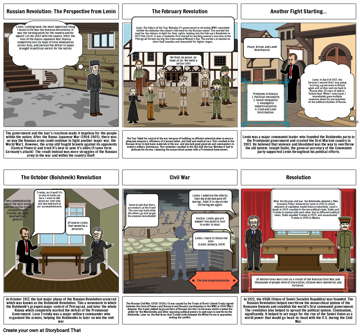 History Project On Russian Revolution Storyboard History Project On Russian Revolution Storyboard