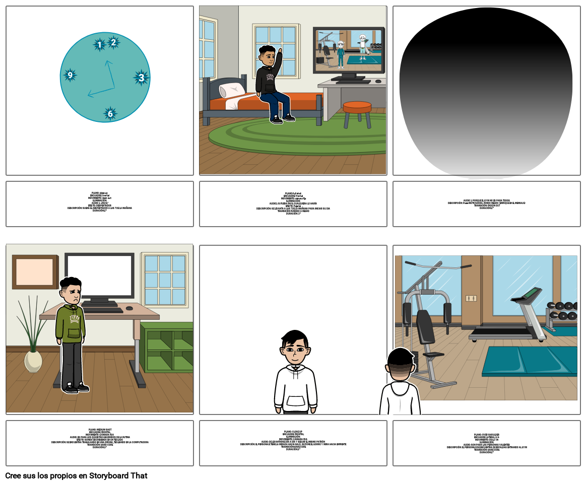 Jonny´s Gym Storyboard by luis42739