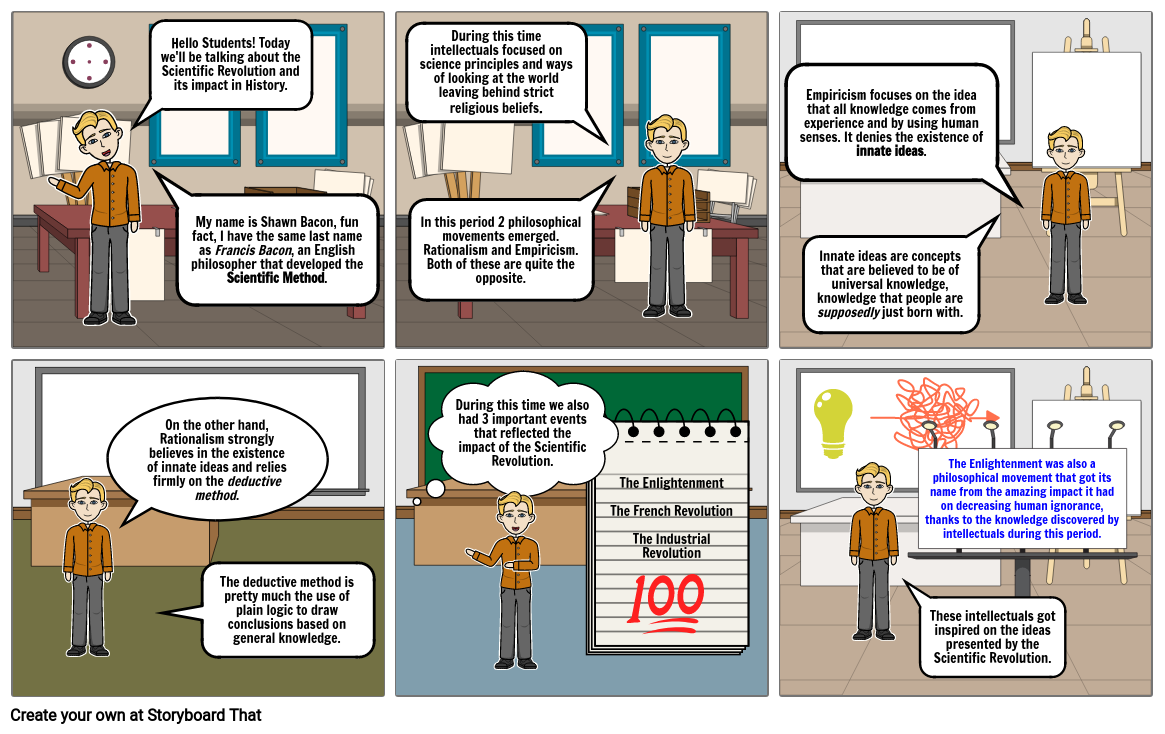 Scientific Revolution Storyboard by luisa1215