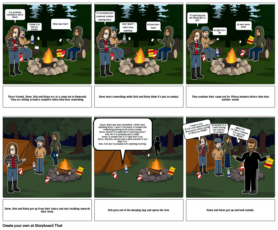 The Campout Storyboard by lukesteel