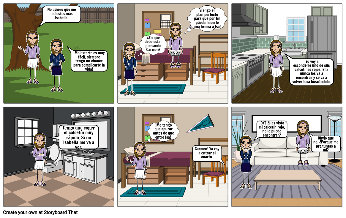 spanish cartoon Storyboard by lunadelgado05