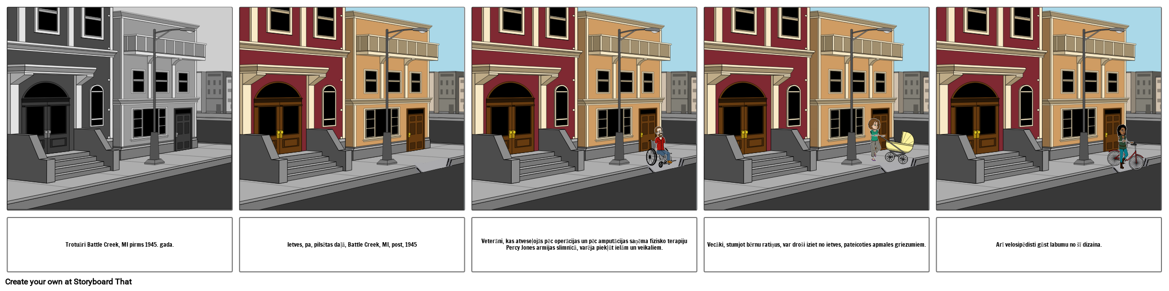 Curb Cut Comic Storyboard par lv-examples