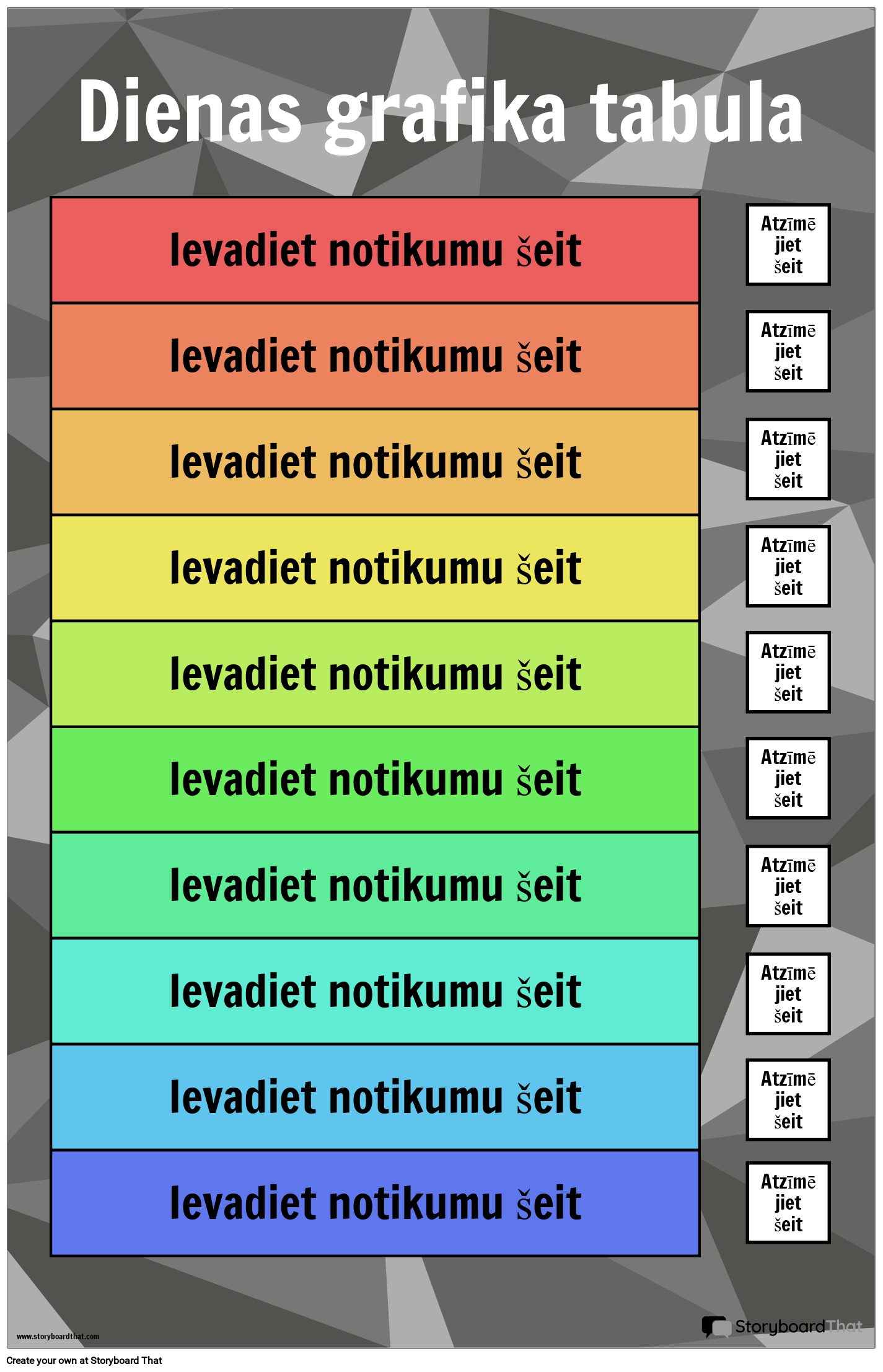 Dienas Grafika Tabula Storyboard por lv-examples