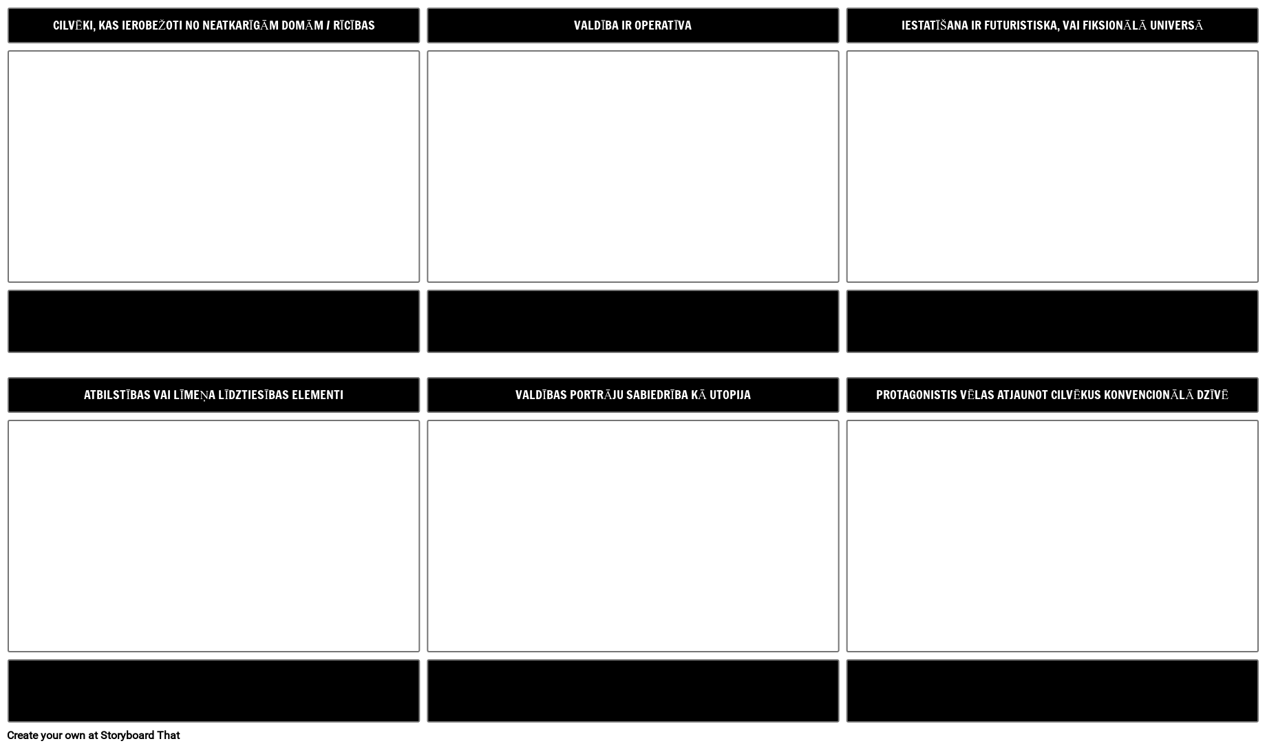 Dystopijas Elementu Veidne Storyboard por lv-examples