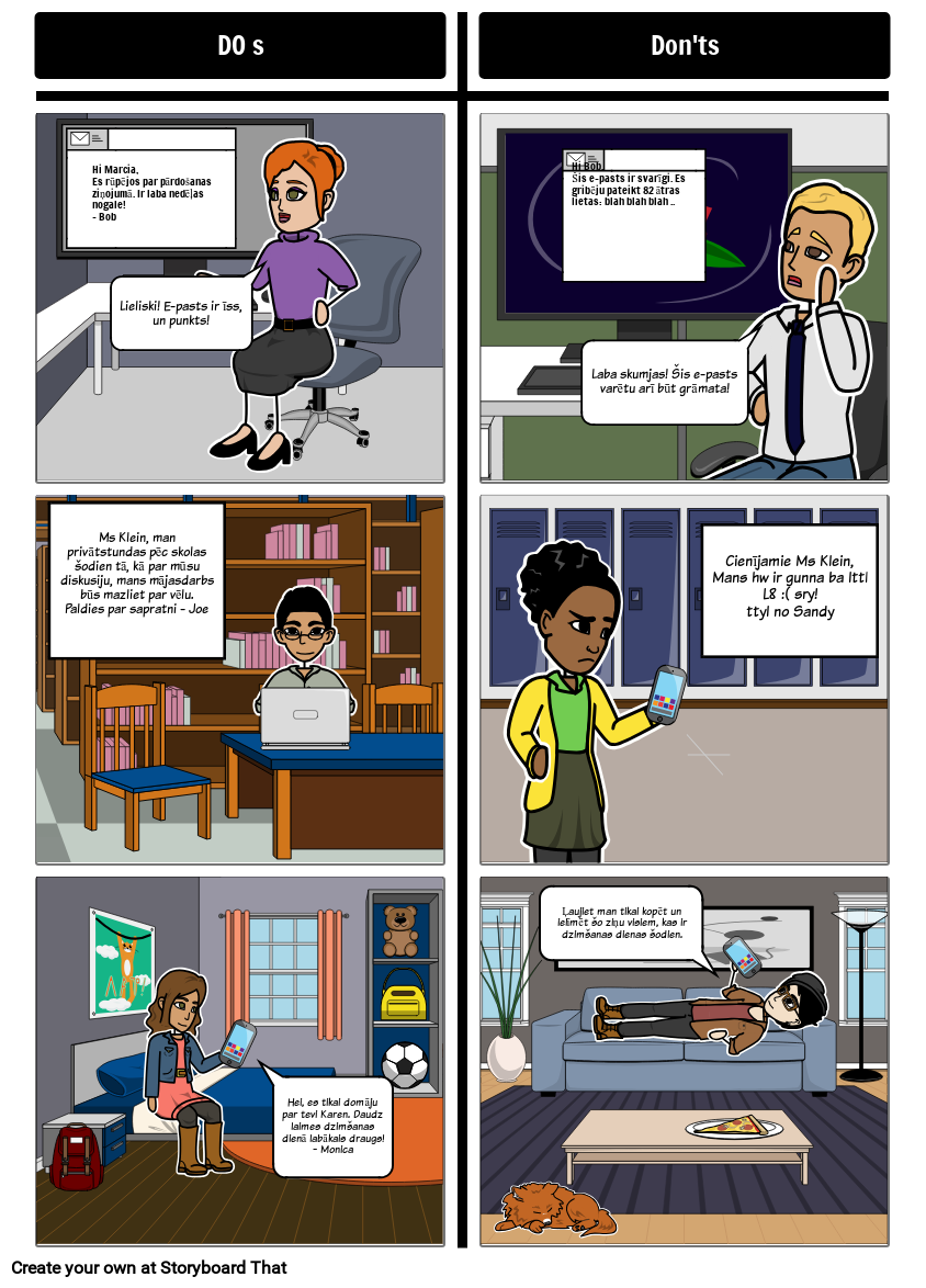 E-pasta Etiķete Storyboard por lv-examples