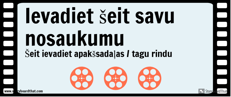 Filmu emuāra galvene 800 pikseļi Storyboard por lv-examples