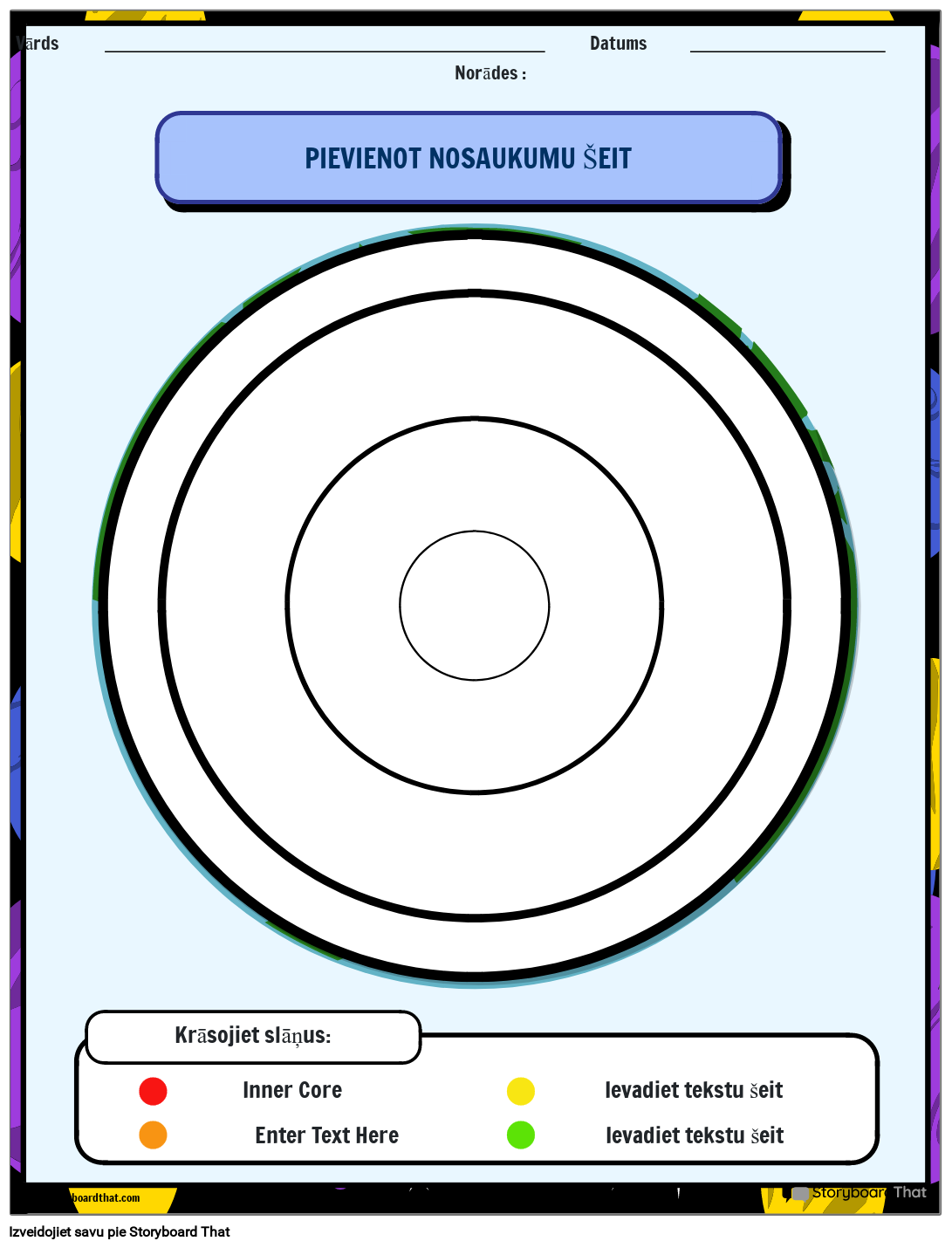 Izkrāso Zemes Slāņus Storyboard by lv-examples
