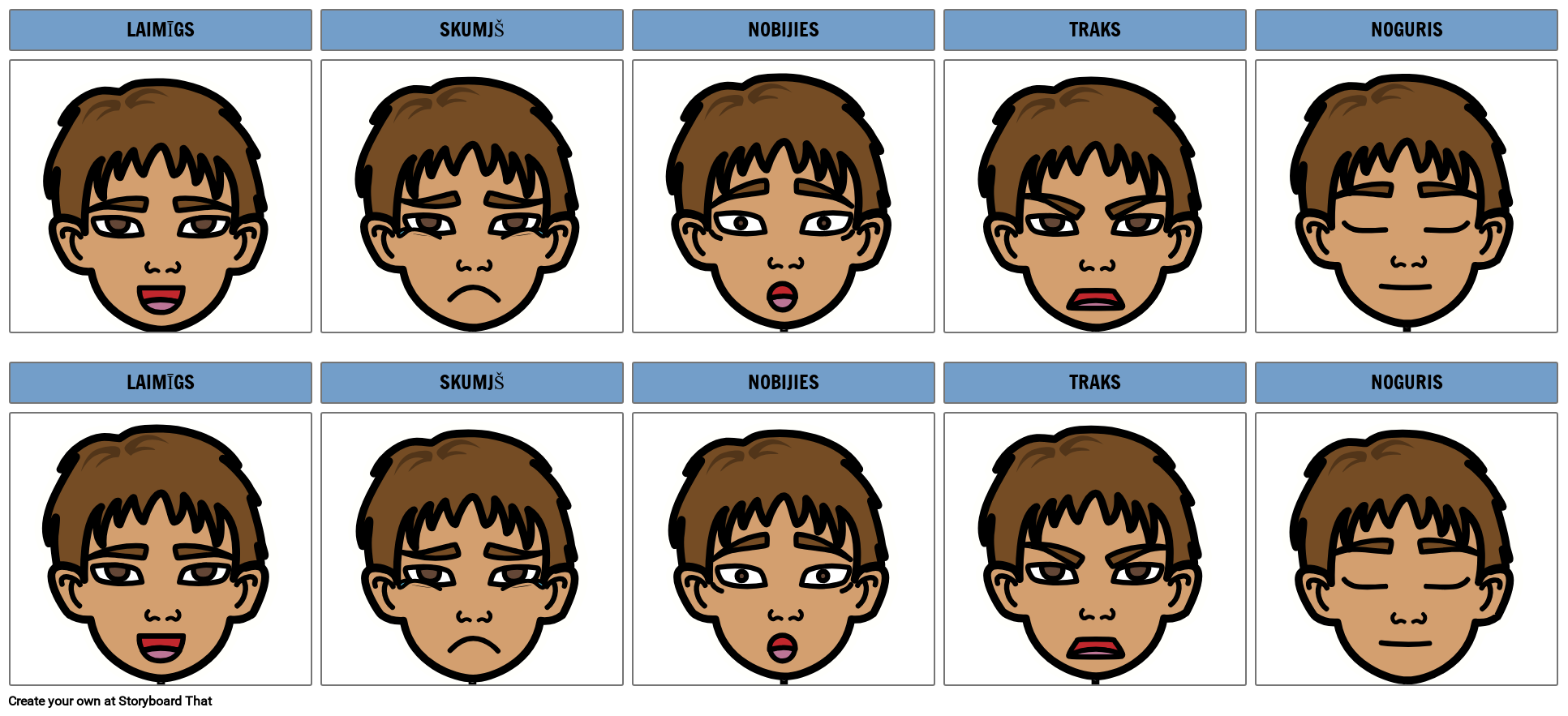 Matching Game Krāsa Storyboard por lv-examples