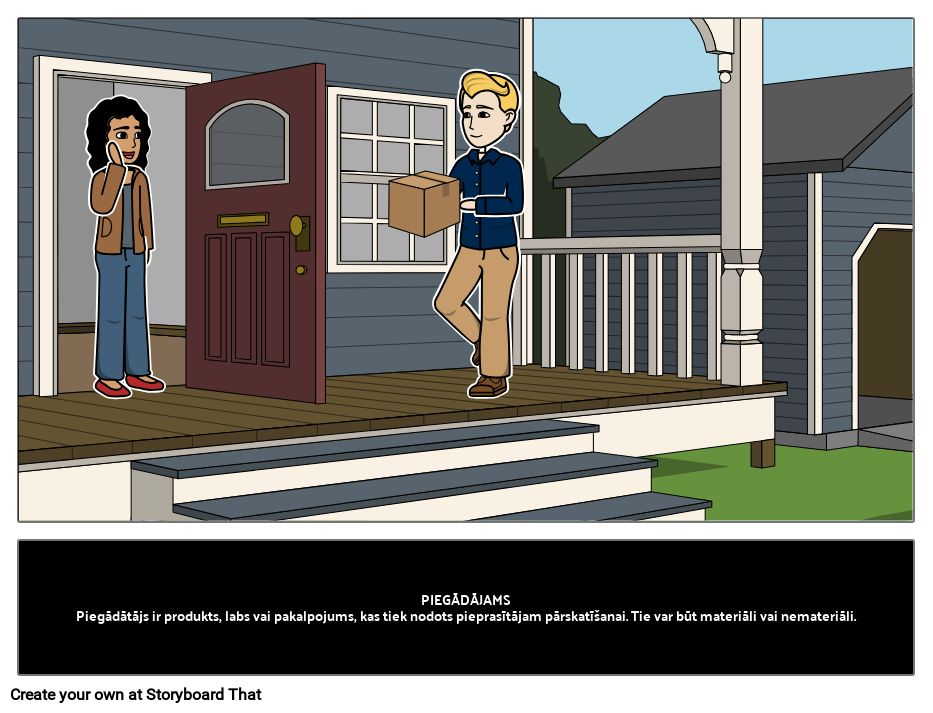 Piegādājams Storyboard par lv-examples