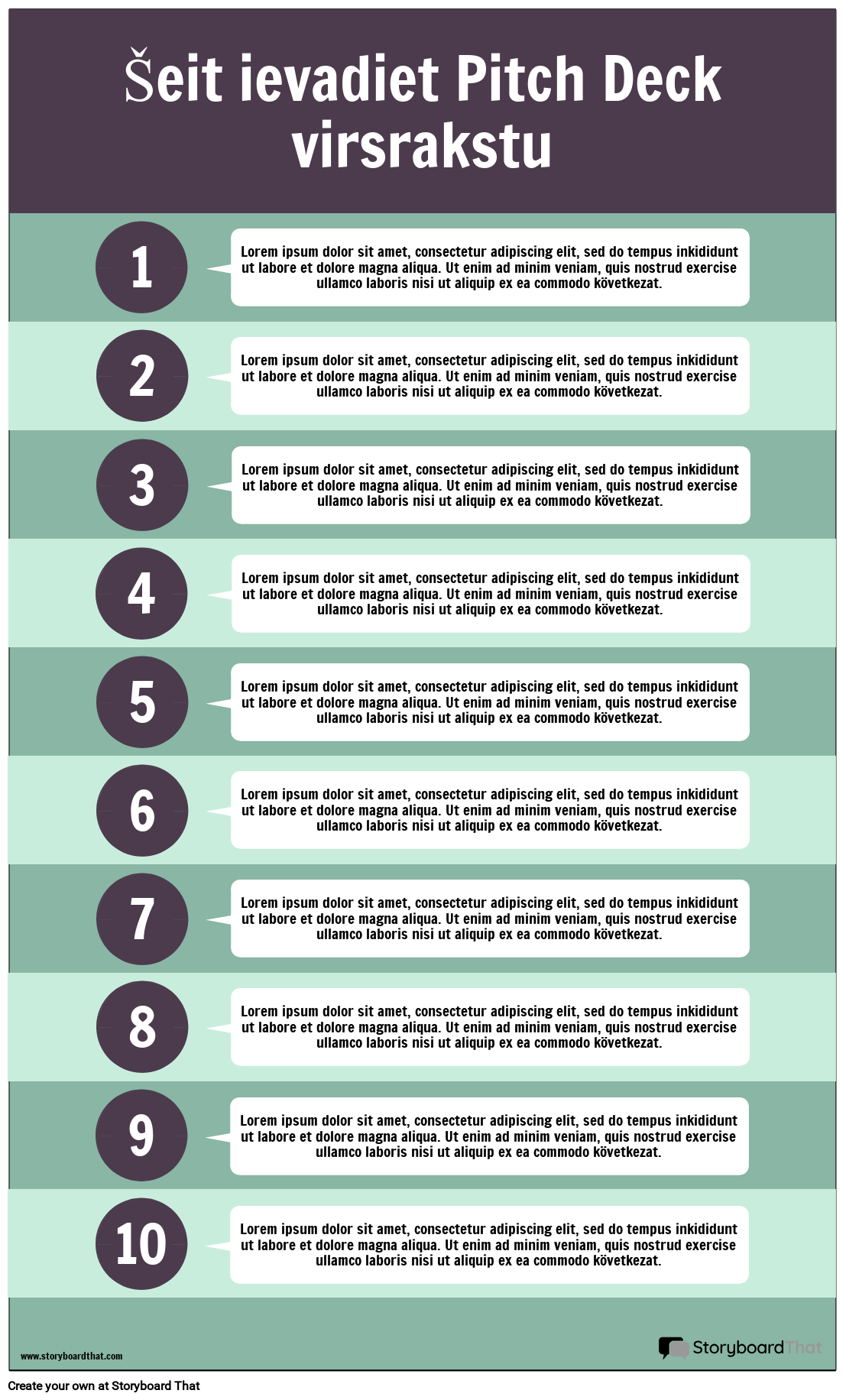 Pitch Deck Info-1 Storyboard von lv-examples