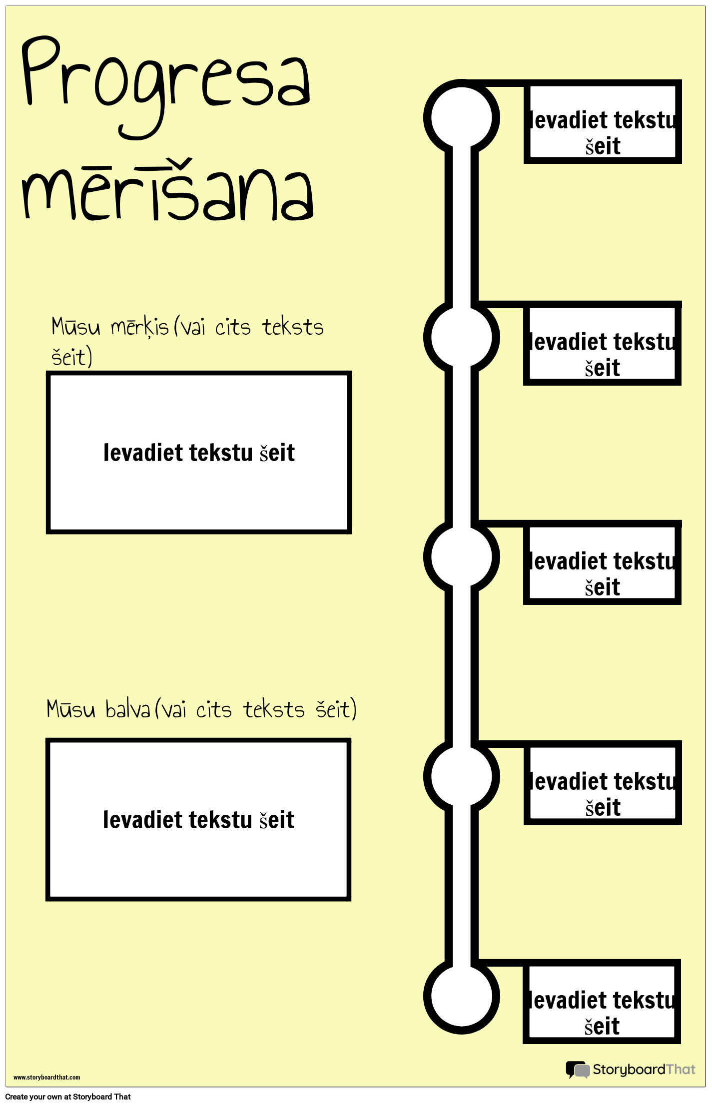 Progresa Mērīšanas Plakāts Storyboard by lv-examples