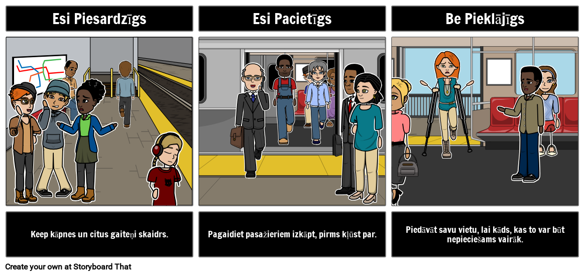 PSA - Vilciens Storyboard by lv-examples