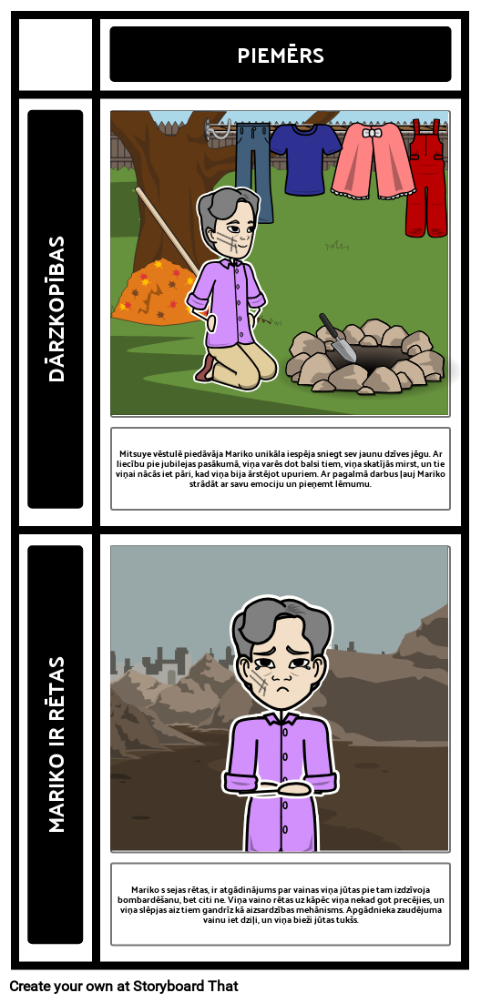 Simbolisms "rudens dārzkopība" Storyboard por lv-examples