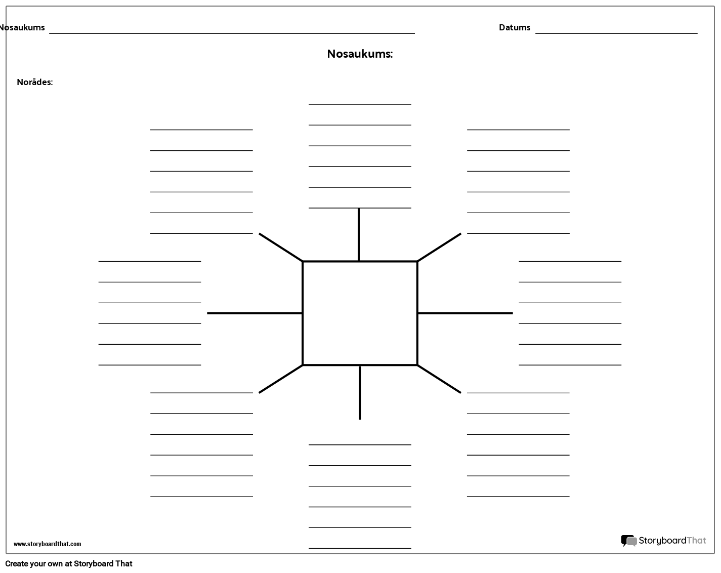 Spider Map ar līnijām - 8 Storyboard por lv-examples
