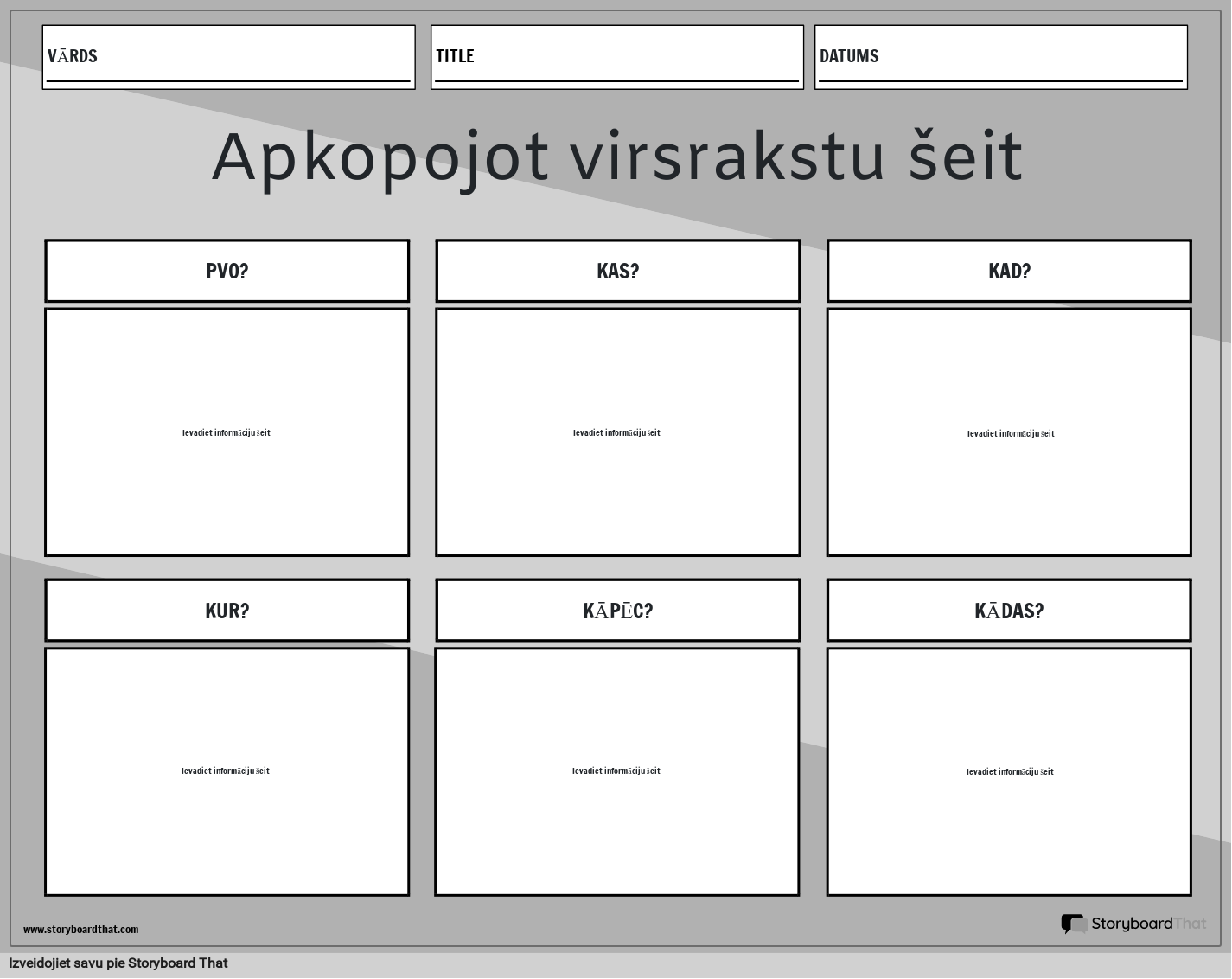 Summa Portrets Melnbalts 3 Storyboard par lv-examples