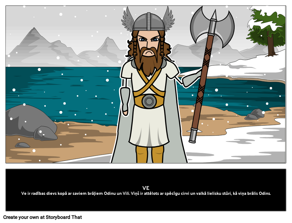 Ve: Skandināvu Radīšanas Dievs Storyboard por lv-examples
