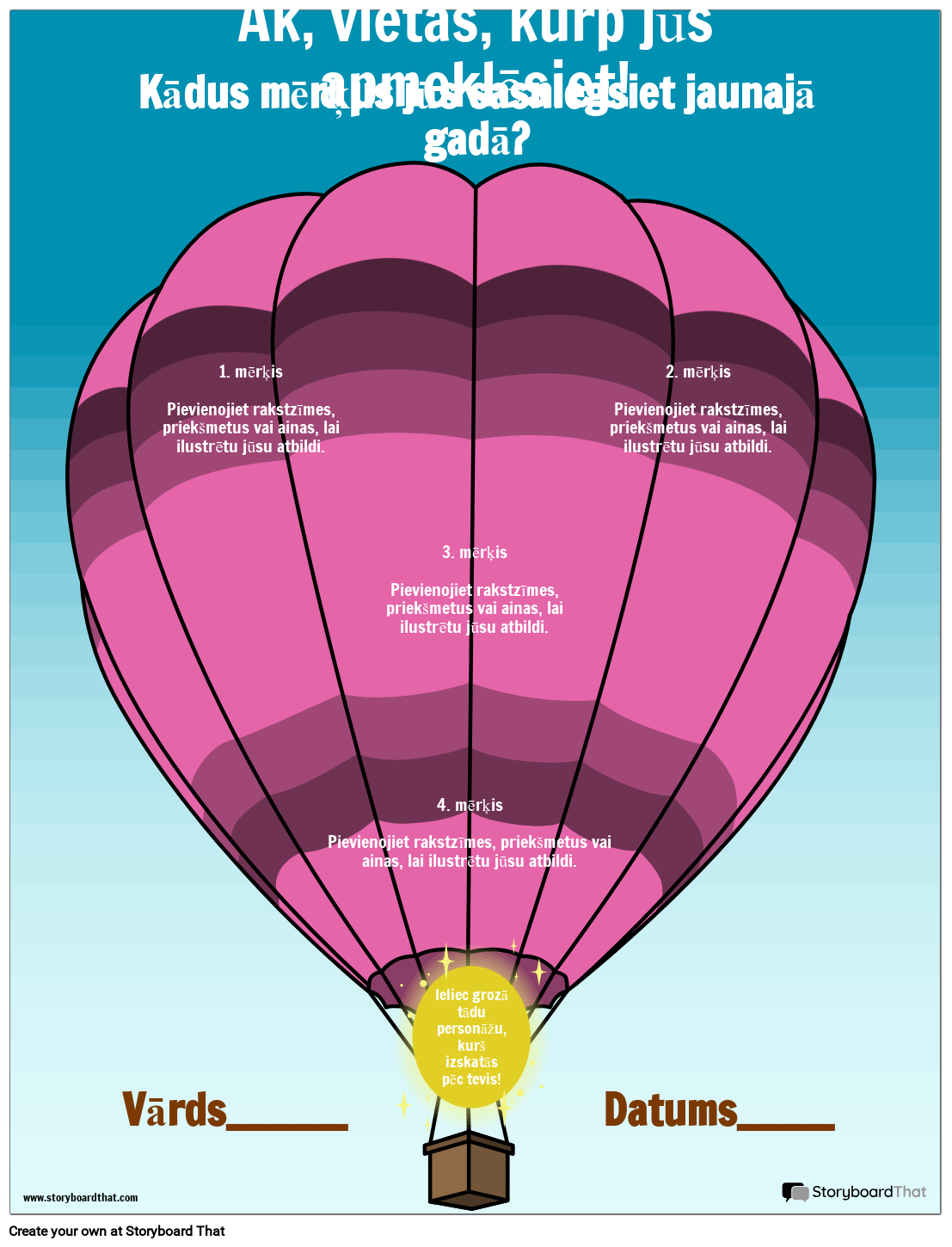 Veidne, Gaisa Balona Mērķi القصة المصورة من قبل lv-examples