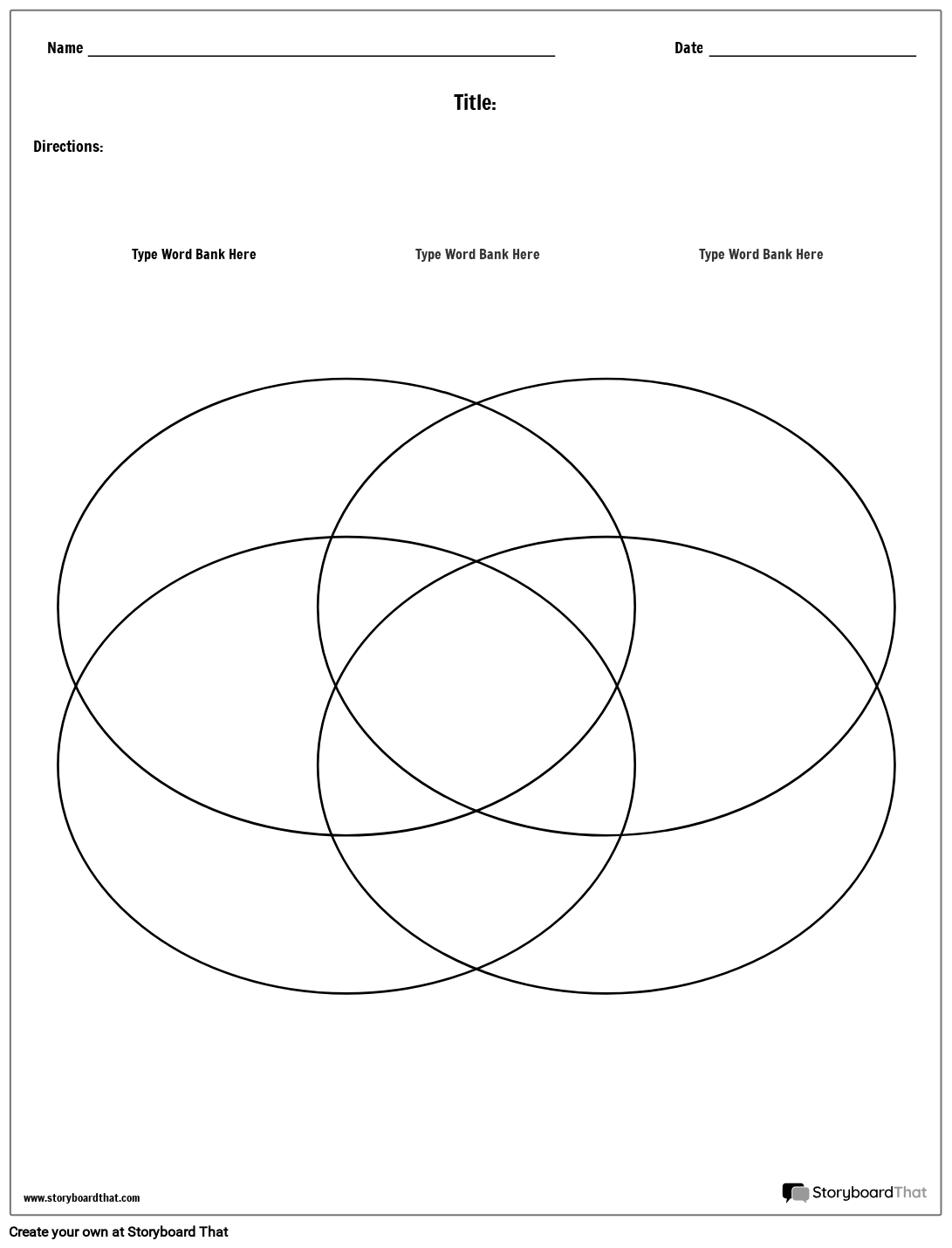 Venna Diagramma - 4 Montāžas pēc lv-examples