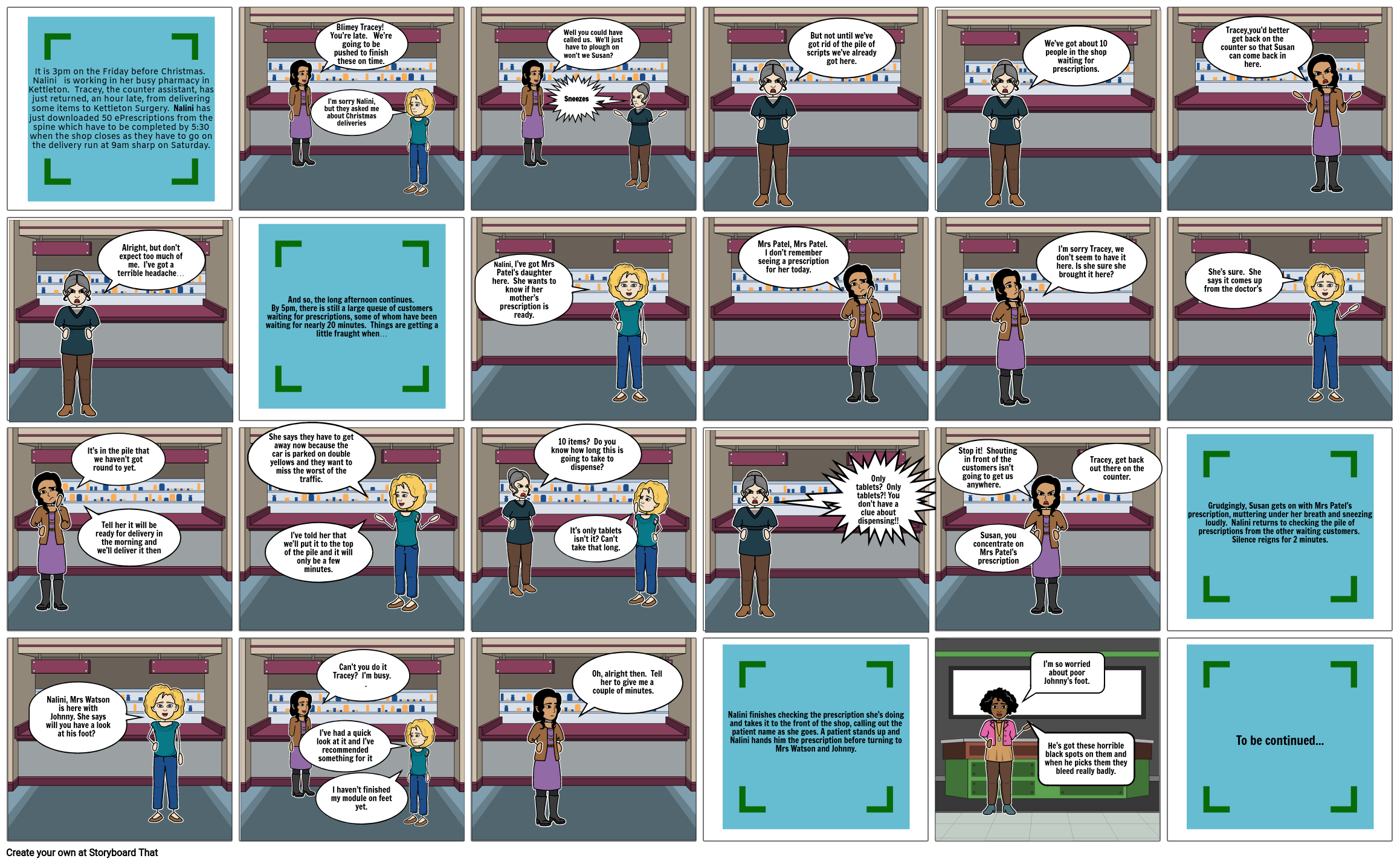 A Busy Friday Afternoon Part 1 Storyboard by lystmystress
