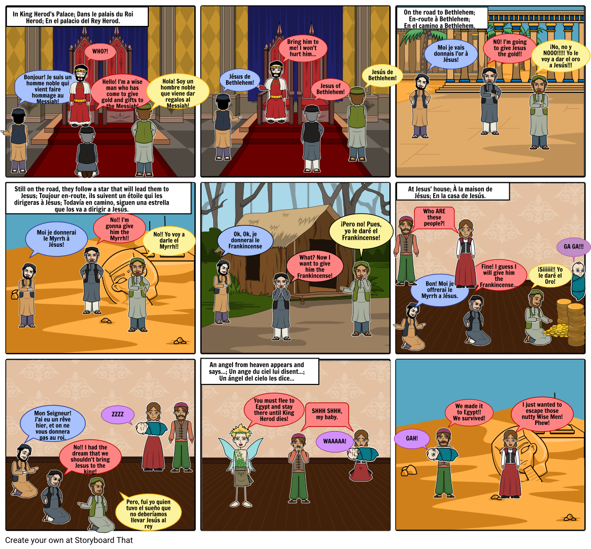 Matthew Chapter 2 V.1-15 By Matías Heitner Storyboard