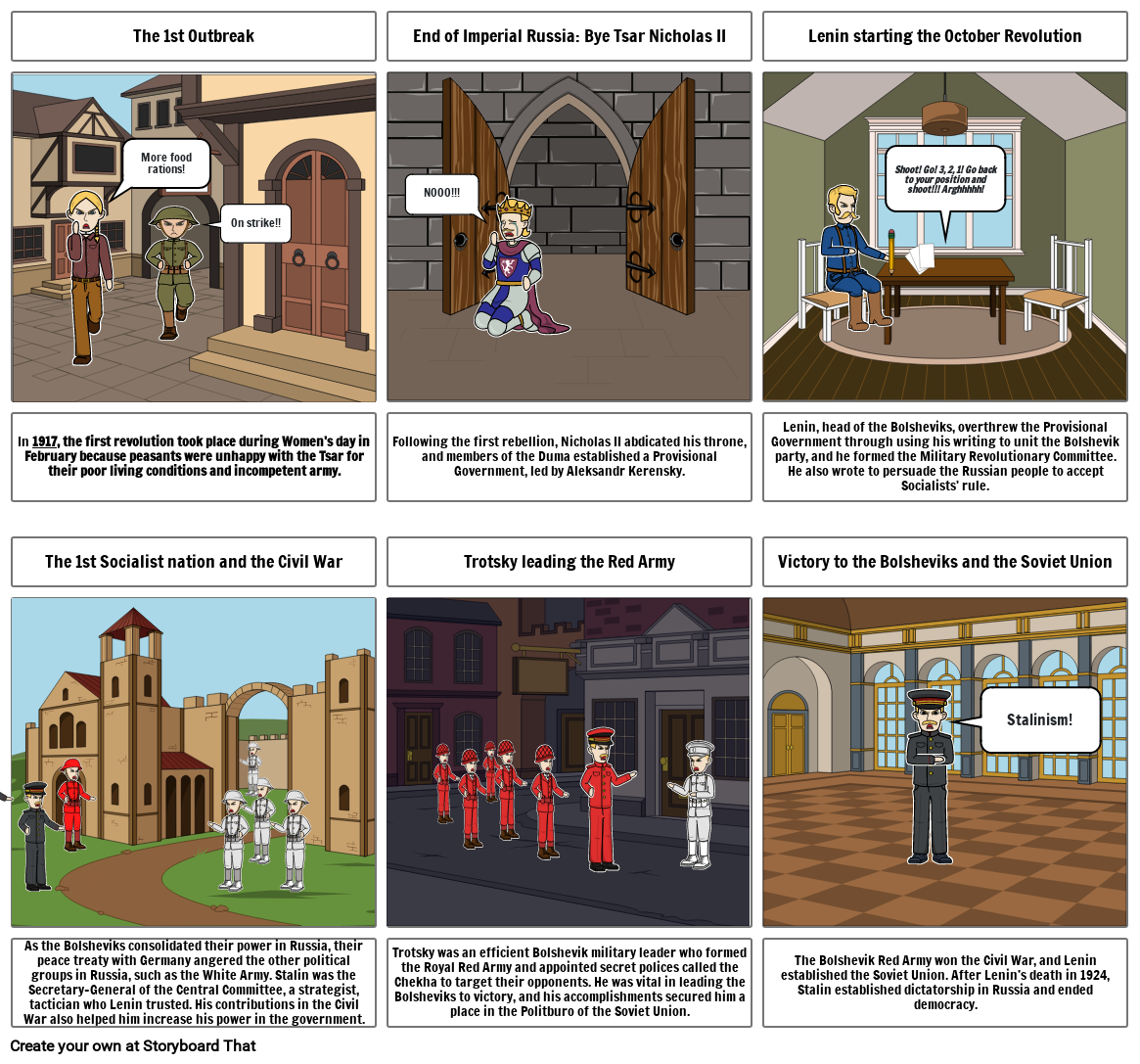 Russian Revolution - Michelle Storyboard by manhuenmichellew
