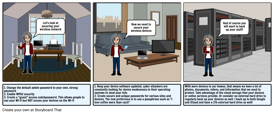 Cybersecure Your Home Storyboard por mansfieldins