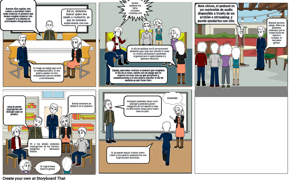 Creación de podcast Storyboard por marco13744