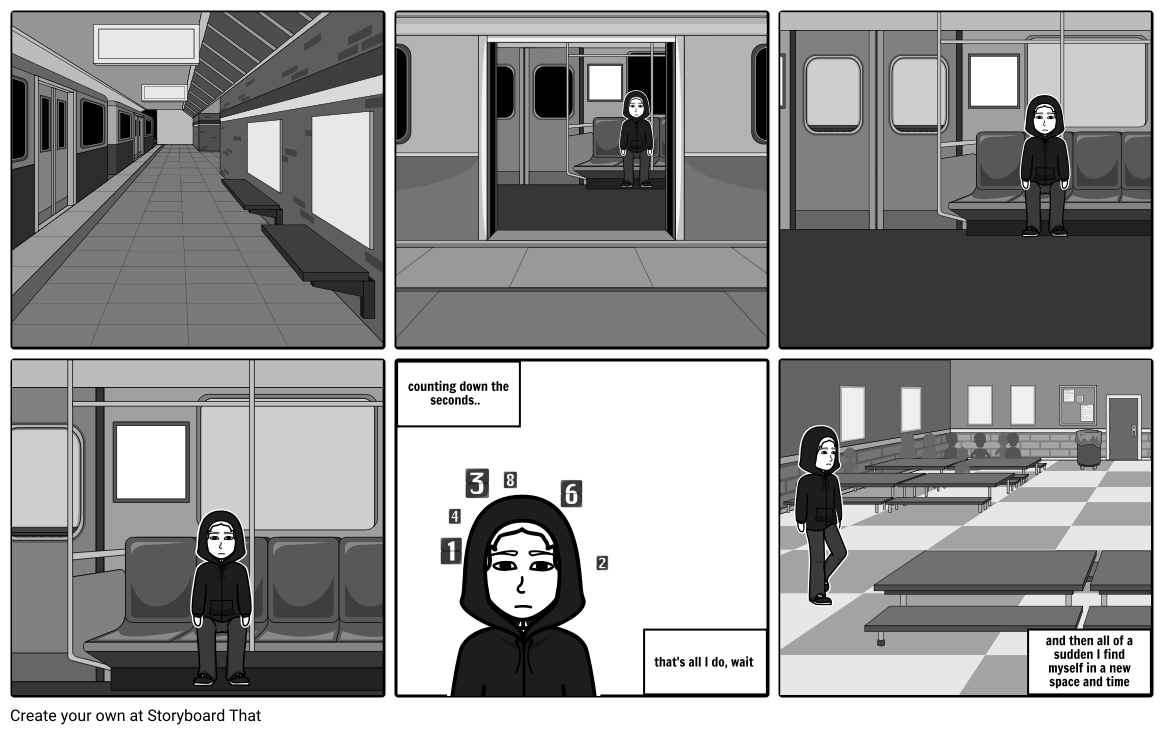 Black and white Storyboard by margotdelmotte