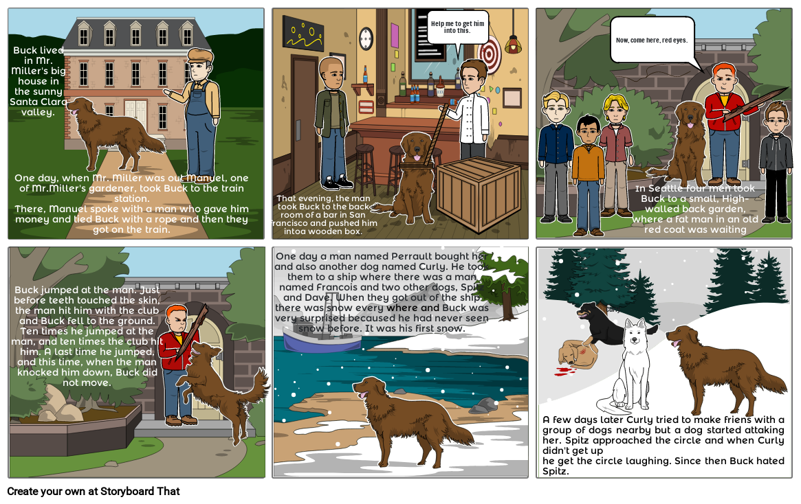 The Call of the Wild Storyboard por maria13036