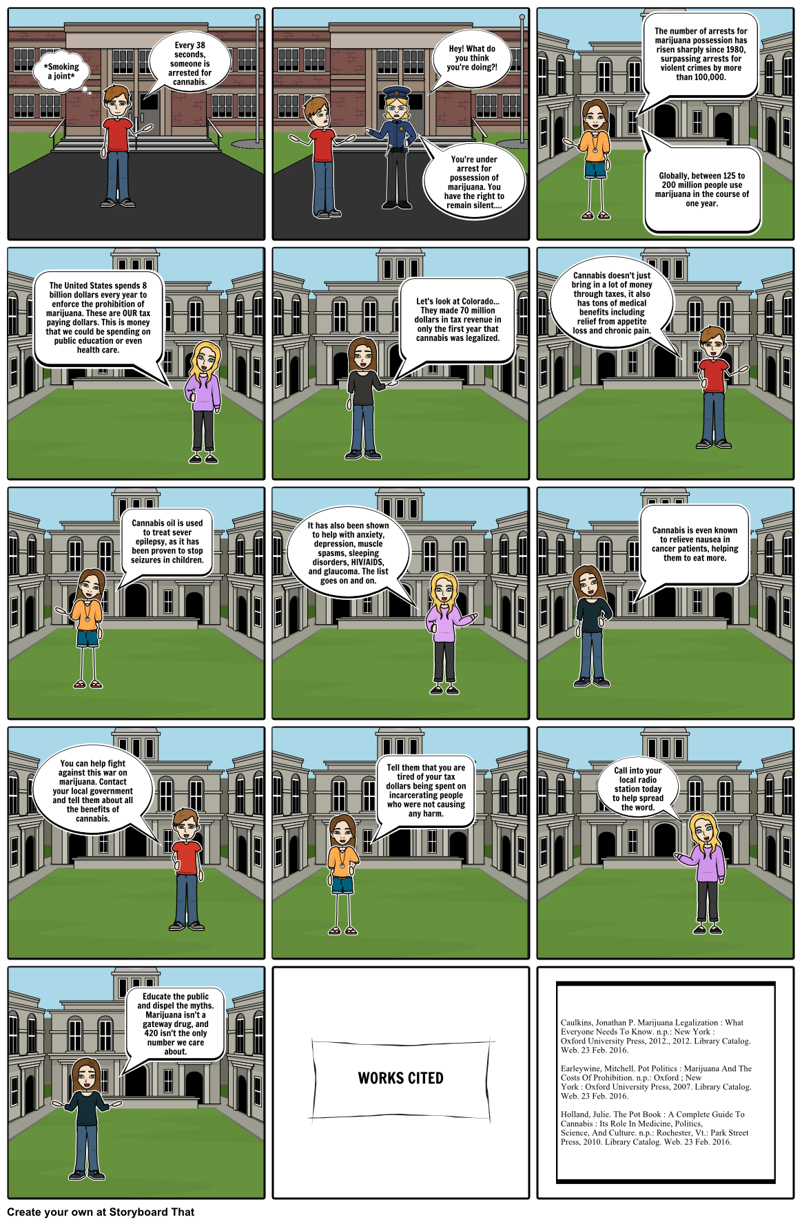 PSA Marijuana Legalization Storyboard by marijuanapsa