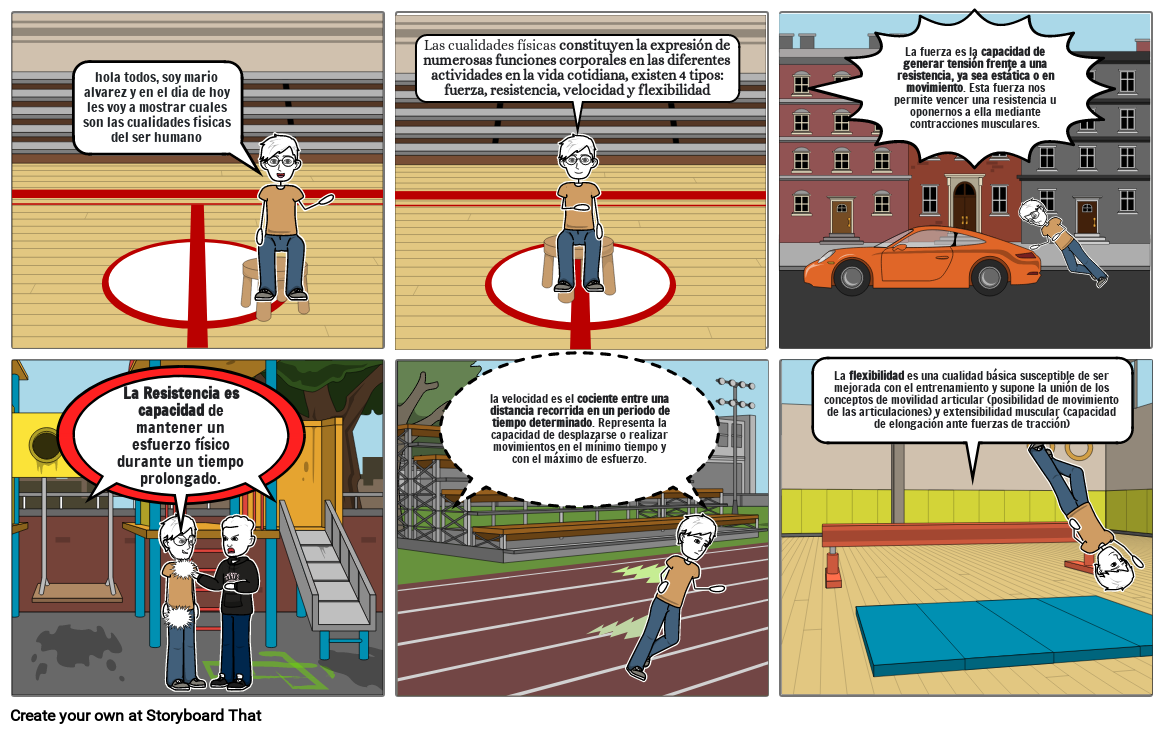 cualidades fisicas Storyboard by marioalvarez
