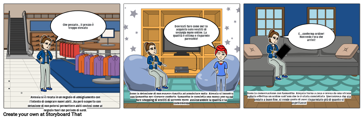 App shopping usato Storyboard by marioano