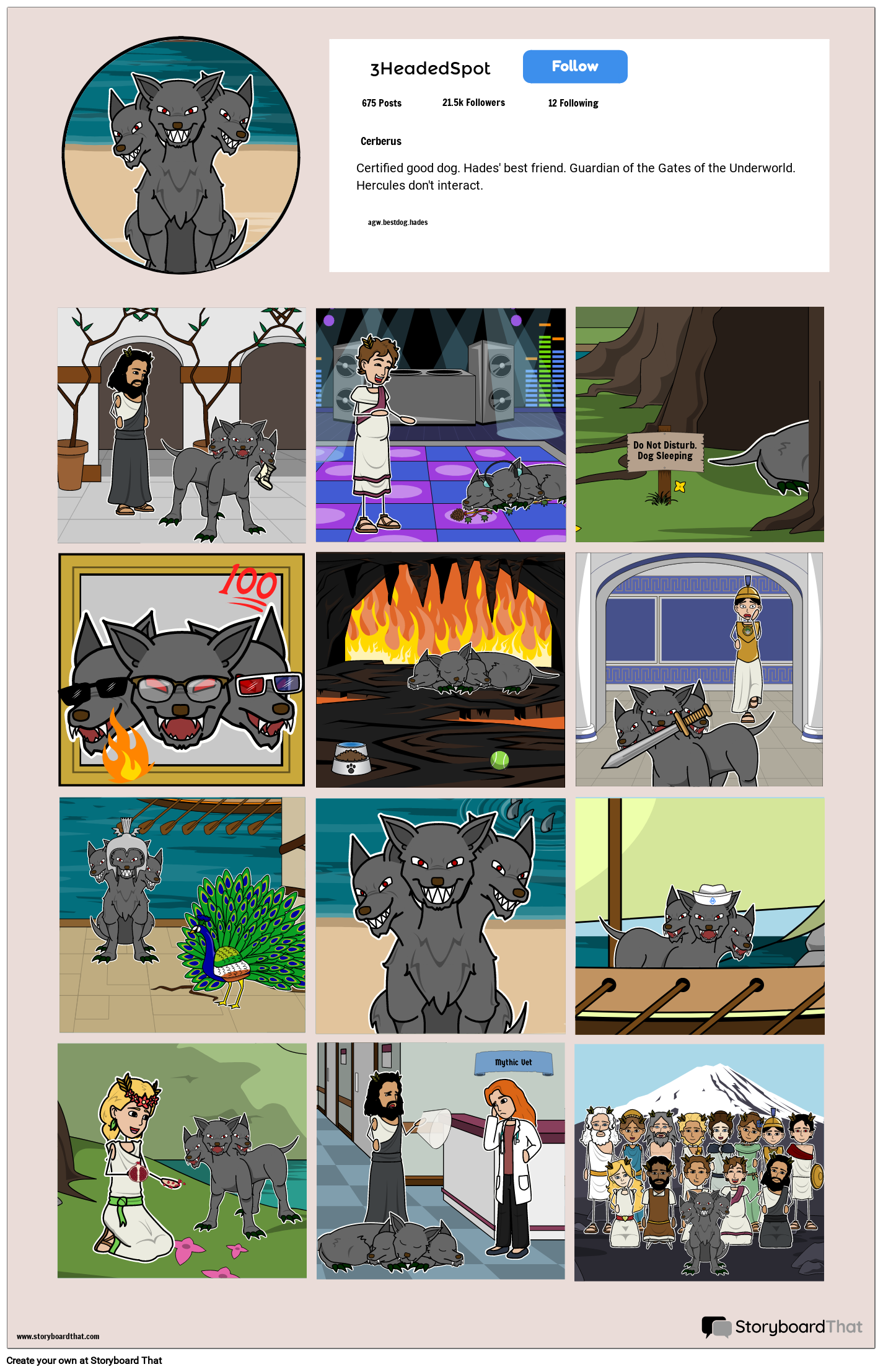 Mythology Social Media Poster Storyboard by marketing-assets