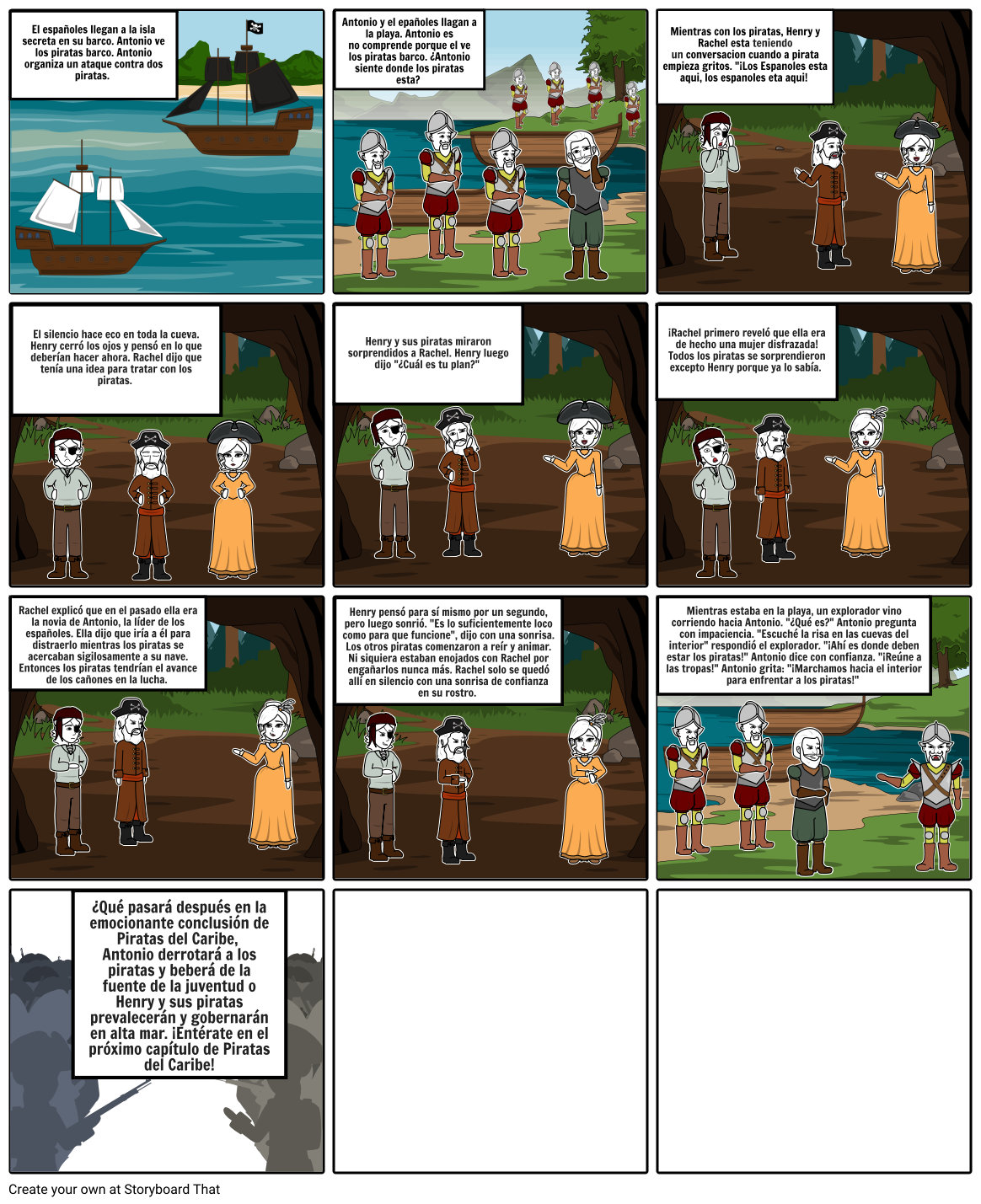 Spainsh Final Project Storyboard por masonreilly