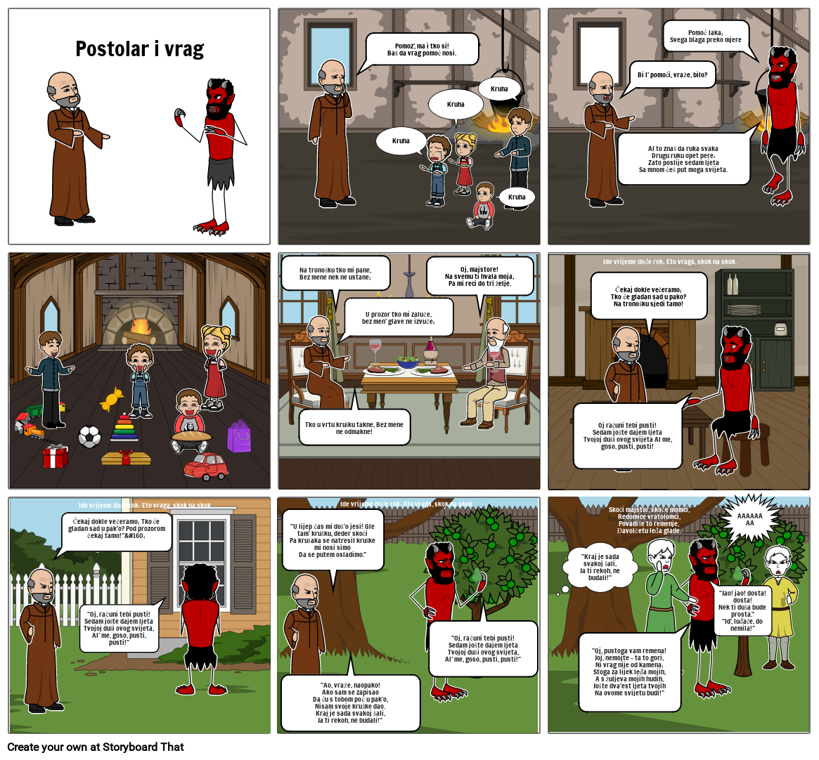 Postolar i Vrag Storyboard por matej12884