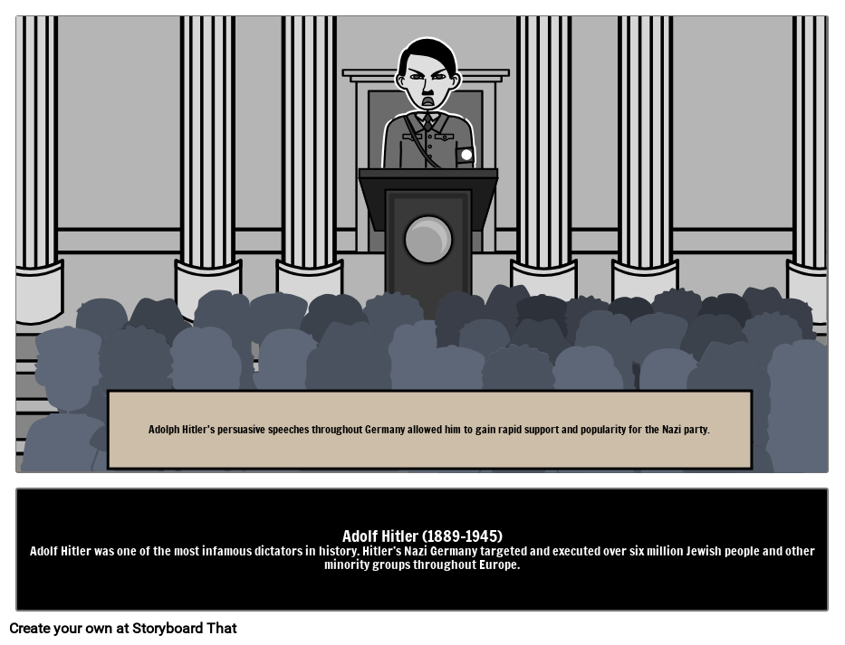 Adolf Hitler Biography Example Storyboard by matt-campbell