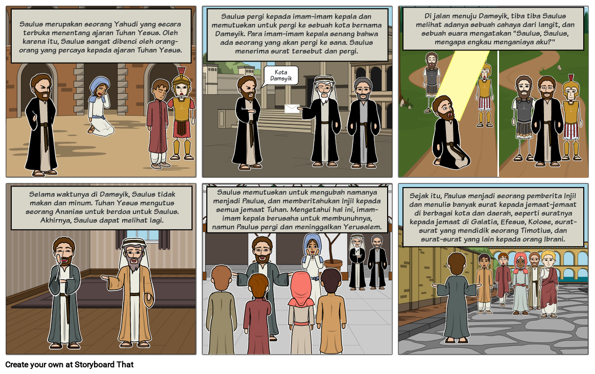 Saulus Menjadi Paulus القصة المصورة من قبل maxooktalks