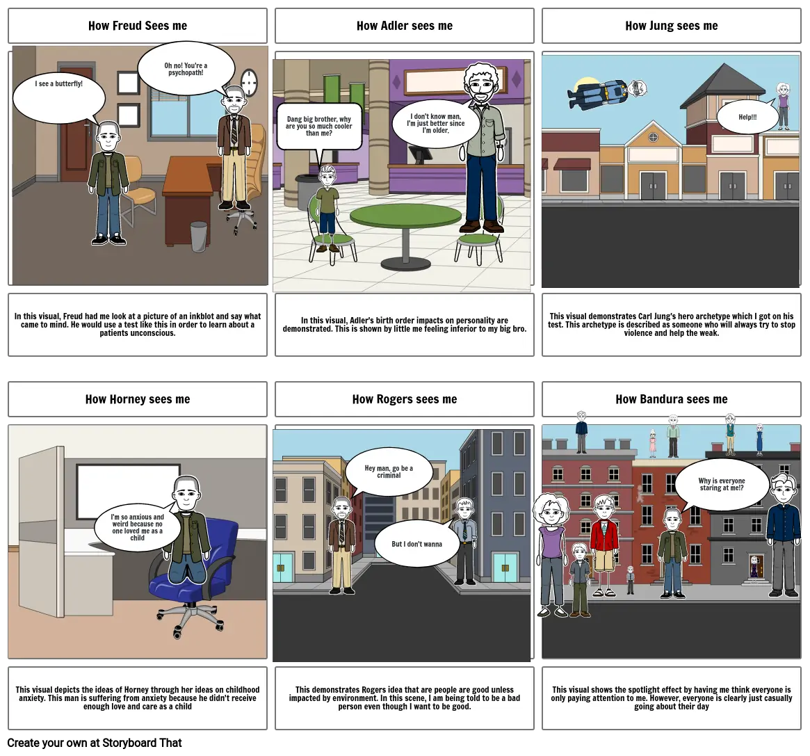 Psych Project Storyboard by mccunejr