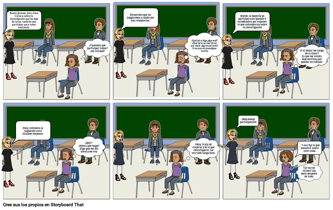 Miedo A Exponer Su Opinion Storyboard By Melissa83631
