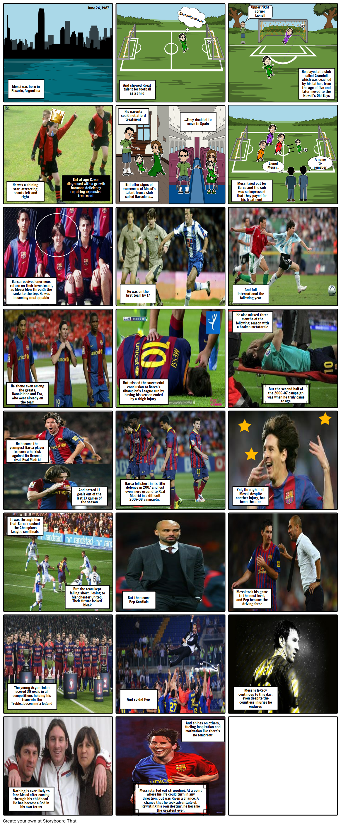 Messi Storyboard por messiworkshop