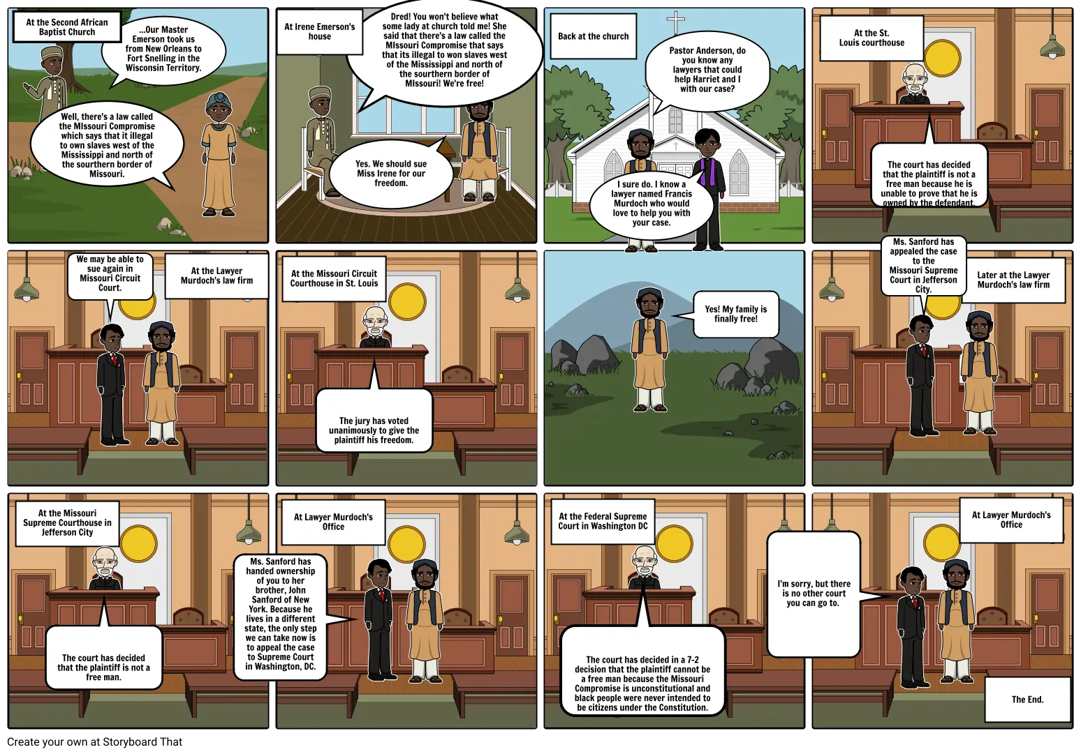 Dred Scott v Sanford Storyboard par michael_rodriguez Dred Scott v Sanford Storyboard par michael_rodriguez