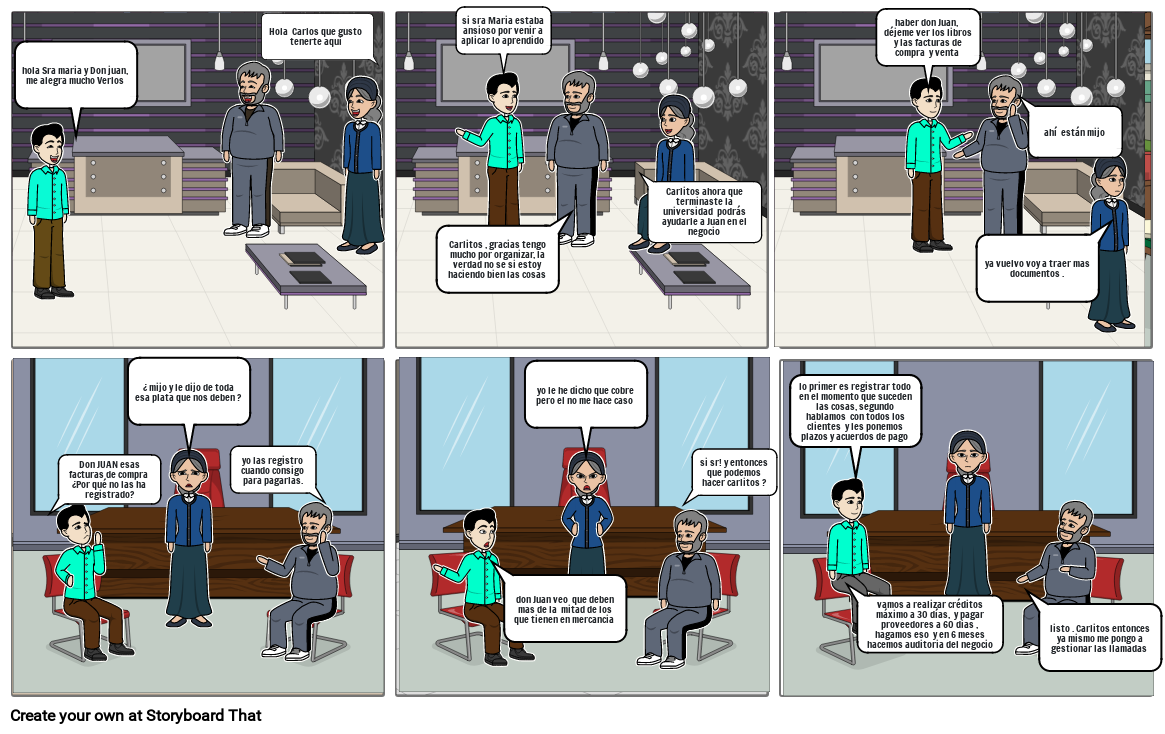 teoria contable Storyboard by milenarueda