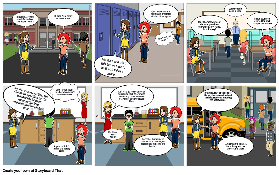 laboratory safety Storyboard par milliam
