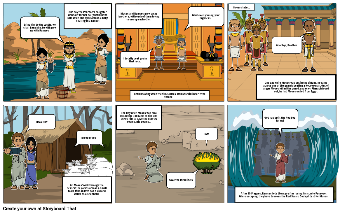 Moses Storyboard by millsama