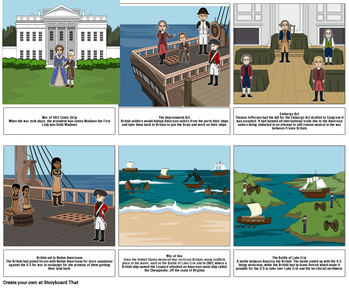 War of 1812 Comic Strip القصة المصورة من قبل min-2