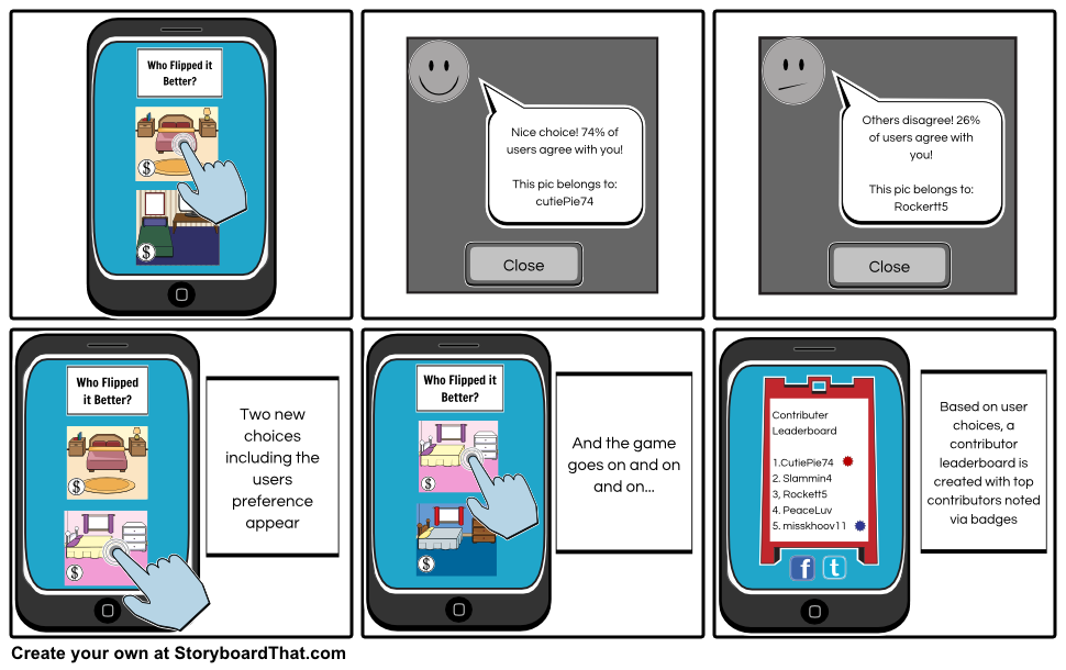 Gamification Storyboard by misskhoov11