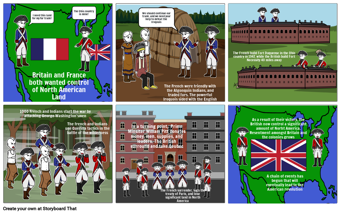 French and Indian War Storyboard by moffett2
